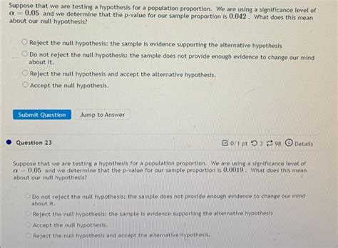 solved suppose that we are testing a hypothesis for a