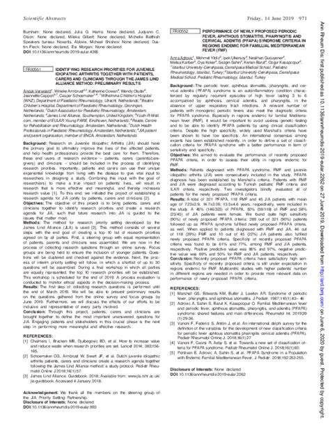 Pdf Fri0552 Performance Of Newly Proposed Periodic Fever Aphthous