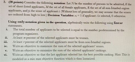 Solved Points Consider The Following Notation Let N Chegg