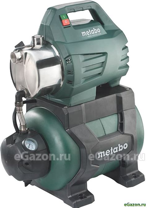 Насосная станция на базе поверхностного насоса Metabo HWW 4500/25 Inox ...