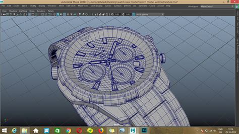 3d Model Of A Watch Using Maya On Behance