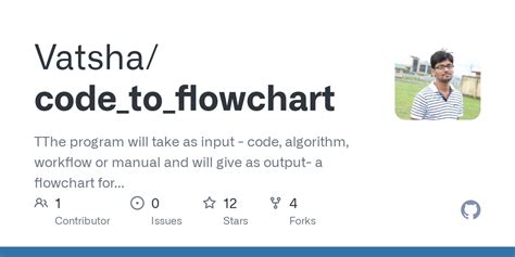 GitHub Vatsha Code To Flowchart TThe Program Will Take As Input Code Algorithm Workflow