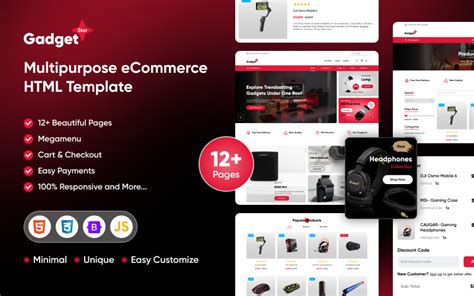 Gadget Star Multipurpose E Commerce Website Html Template