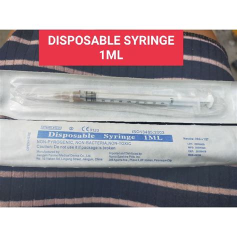 DISPOSABLE SYRINGE ML Shopee Philippines