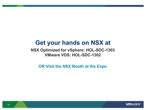 Vmworld 2013 Bringing Network Virtualization To Vmware Environments