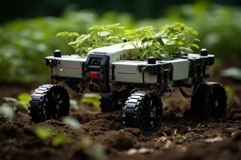 Farmer Using A Tablet To Monitor Crop Data In Realtime Premium Ai