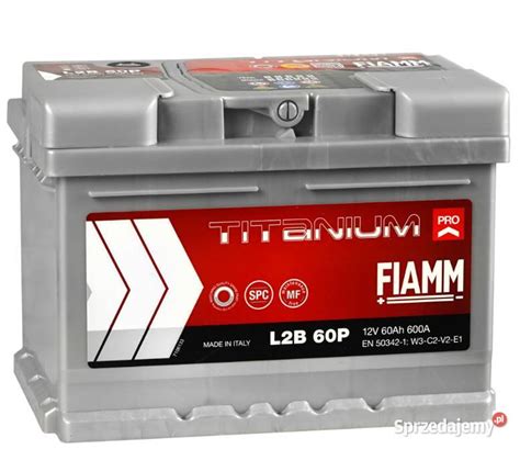 Akumulator V Ah A Fiamm Titanium Pro Starogard Gda Ski Sprzedajemy Pl