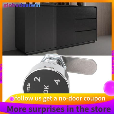 Globedealwin Electronic Coded Cabinet Lock Aluminum Smart Touch Keypad Digital Password For
