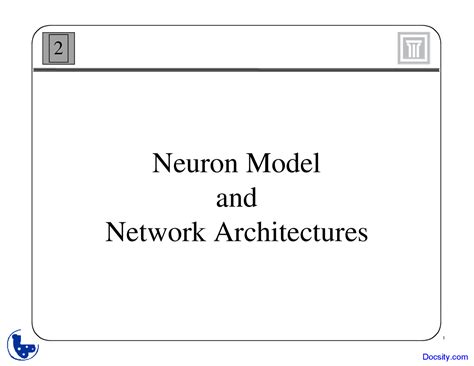 Neuron Model Banking Lecture Slides Docsity