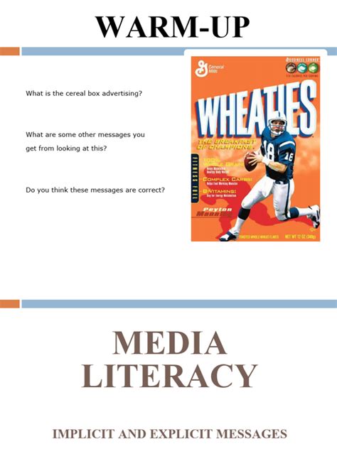 Ii Implicit And Explicit Messages Power Point Pdf Advertising
