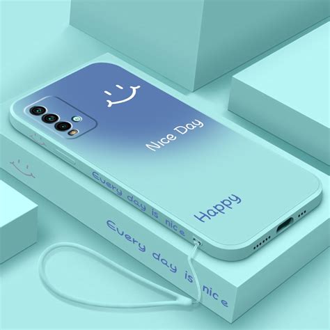 Casing Redmi 9T Redmi 6A 8 9 REDMI 9A 9C Mobile Phone Case Liquid Silicone Soft Case Side