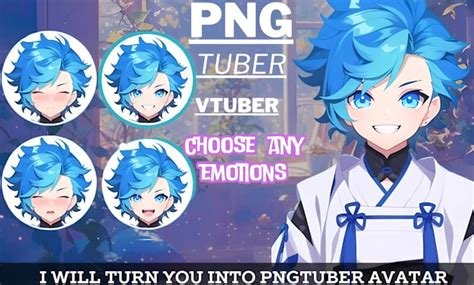 Diseño Png Tuber Anime Pfp Chibi Pegatina Pngtuber Riggin Live2d Modelo