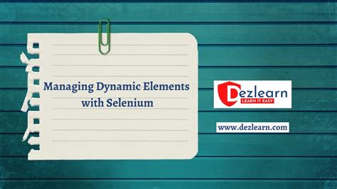 Elements Collection In Selenium Handling Dynamic Elements Youtube