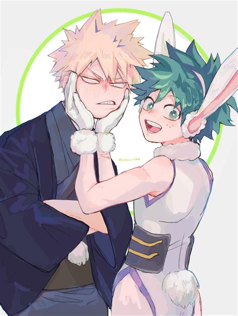 Bakugo And Deku Hugging