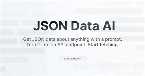 Json Data Ai