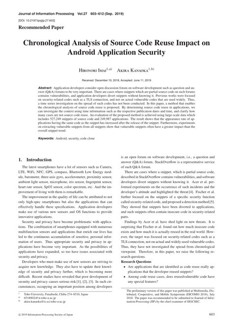 Pdf Chronological Analysis Of Source Code Reuse Impact On Android