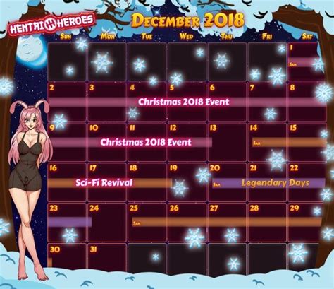 Calendar December 2018 Announcements Hentai Heroes