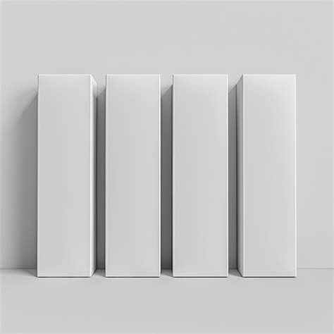 Premium Photo Row Of White Boxes Arranged Neatly
