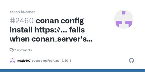 Conan Config Install Https Fails When Conan Server S Certificate Is Self Signed Issue