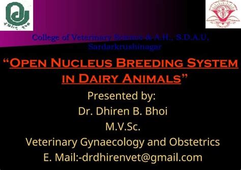 Nucleus Breeding System Ppt