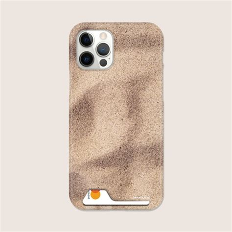 붐잉 카드수납케이스 모래사장 아이폰 13 여름 샌드 슬림 핸드폰 케이스 주문 제작 위시버킷