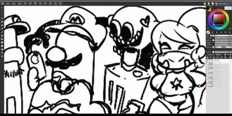 Phantom Arcade Had A Doodling Stream For Pico Day With Friends Like