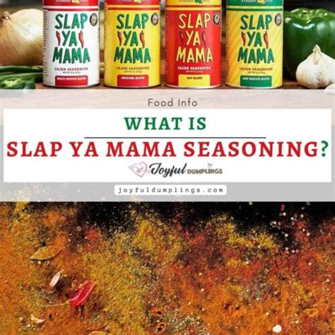 Slap Ya Mama Seasoning: What Is It? » Joyful Dumplings