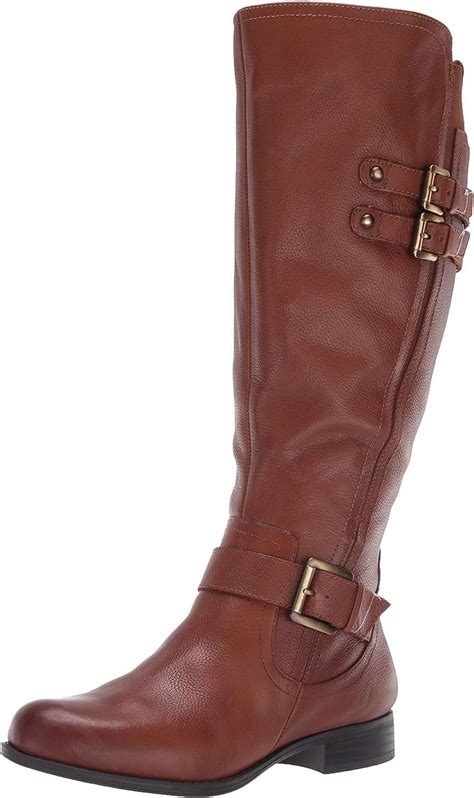Naturalizer Womens Jessie Knee High Boots Cinnamon Brown Wide Calf 9m