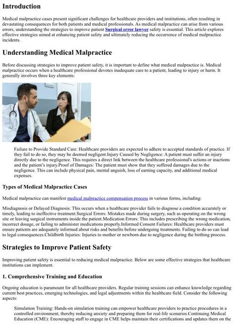 Ppt Strategies For Improving Patient Safety And Reducing Medical