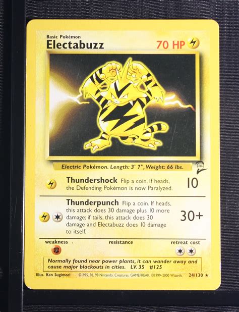 2000 Pokemon Game Base Ii 24 Electabuzz Psa