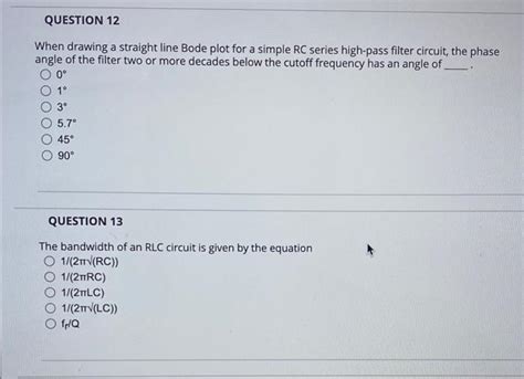 Solved When Drawing A Straight Line Bode Plot For A Simple