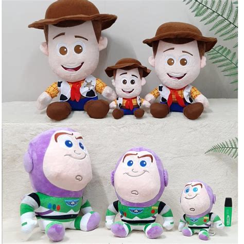 Jual Boneka Sitting Woody Buzz 30cm Boneka Buzz Boneka Woody Boneka Toystory Boneka Karakter