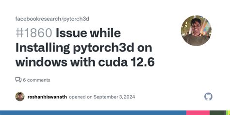 Issue While Installing Pytorch3d On Windows With Cuda 12 6 Issue
