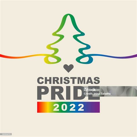 메리 크리스마스 프라이드 달과 국기 배너와 함께 행복 한 새해 2022 로고 카드 무지개 프라이드 크리스마스 트리 기호 마음과 Lgbt 성적 소수 민족 게이와 레즈비언