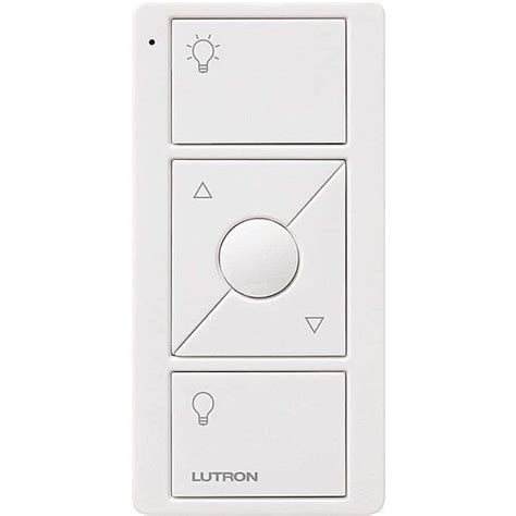 lutron pico smart remote control for caséta smart dimmer switch white