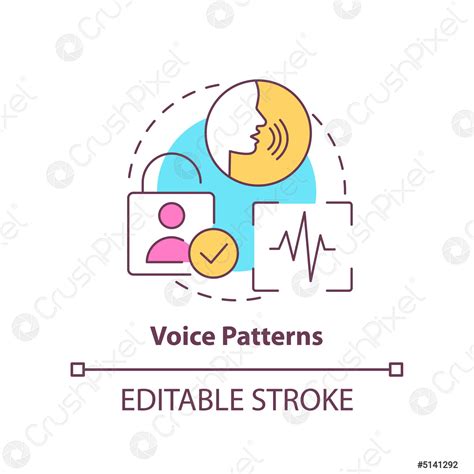 Voice Patterns Concept Icon Stock Vector 5141292 Crushpixel