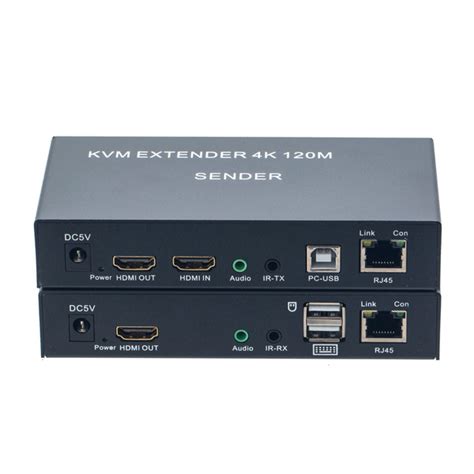 4K 120M KVM HDMI USB Extender-удлинитель по витой паре Cat5/6 c RJ45 и ...