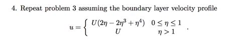 Repeat Problem Assuming The Boundary Layer Chegg