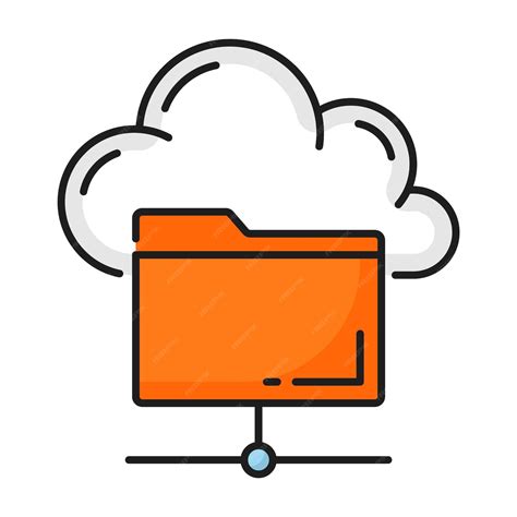 Premium Vector Data Cloud Storage Or Database Network Server Icon