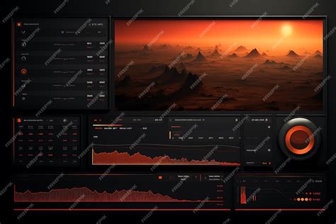 adjustment panel ui elements kit premium ai generated image