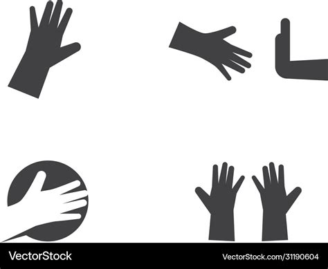 Medical Safety Gloves Icon Royalty Free Vector Vectorstock