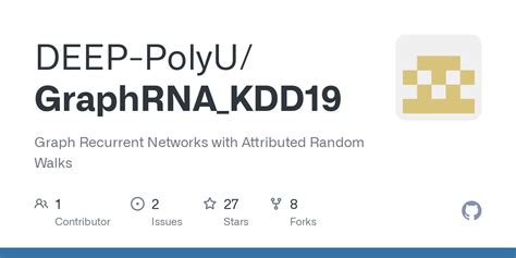 GitHub DEEP PolyU GraphRNA KDD Graph Recurrent Networks With Attributed Random Walks