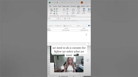 Excel Tip To Custom Sort Youtube