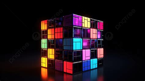 3d rendition of a rubik s cube background logic 3d cube puzzle game background image and
