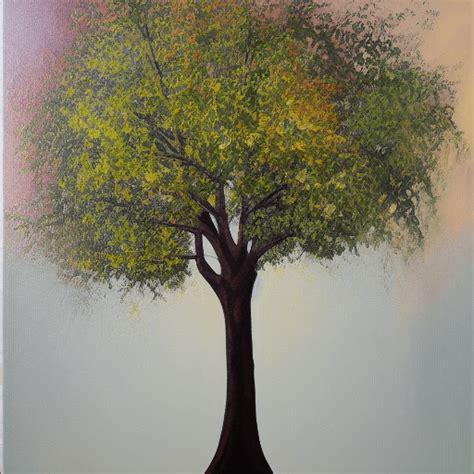 Tree Of Life Original Oil Painting On Canvas Creative Fabrica