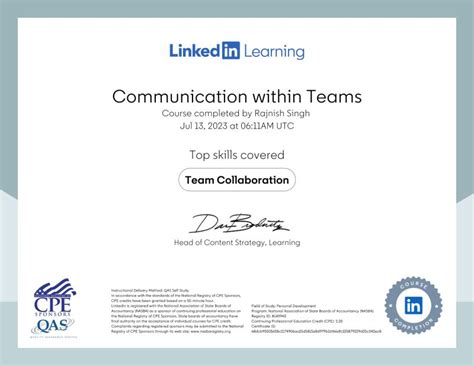 Rajnish Kumar Singh On Linkedin Certificate Of Completion