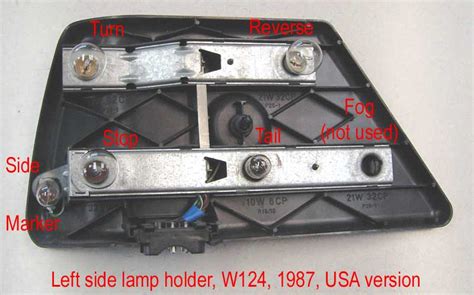 Double Taillight Bulbs For The W124 Diy W Pix Peachparts Mercedes