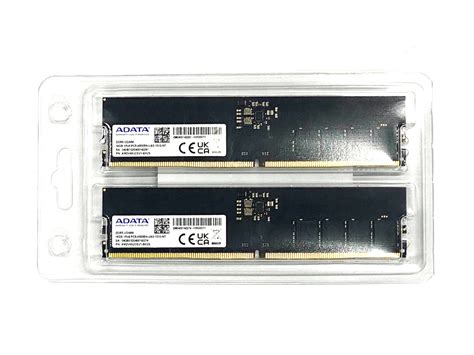 ADATA AD5U480016G-BD-JP 288pin DDR5-4800 32GB(16GBx2枚組)KIT 1.1Volt - 製品 ...