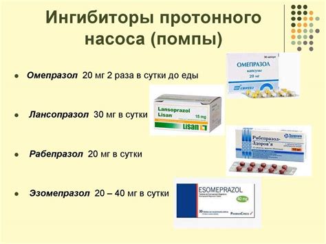 Ингибиторы протонного насоса: список препаратов и применение