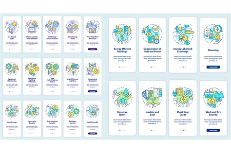 Energy Efficiency Mobile App Screen Set Graphic By Bsd Studio Creative Fabrica